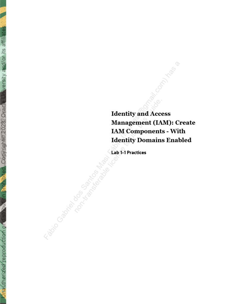 Identify And Acess Management Lab 1 Practices 1 Download Free Pdf