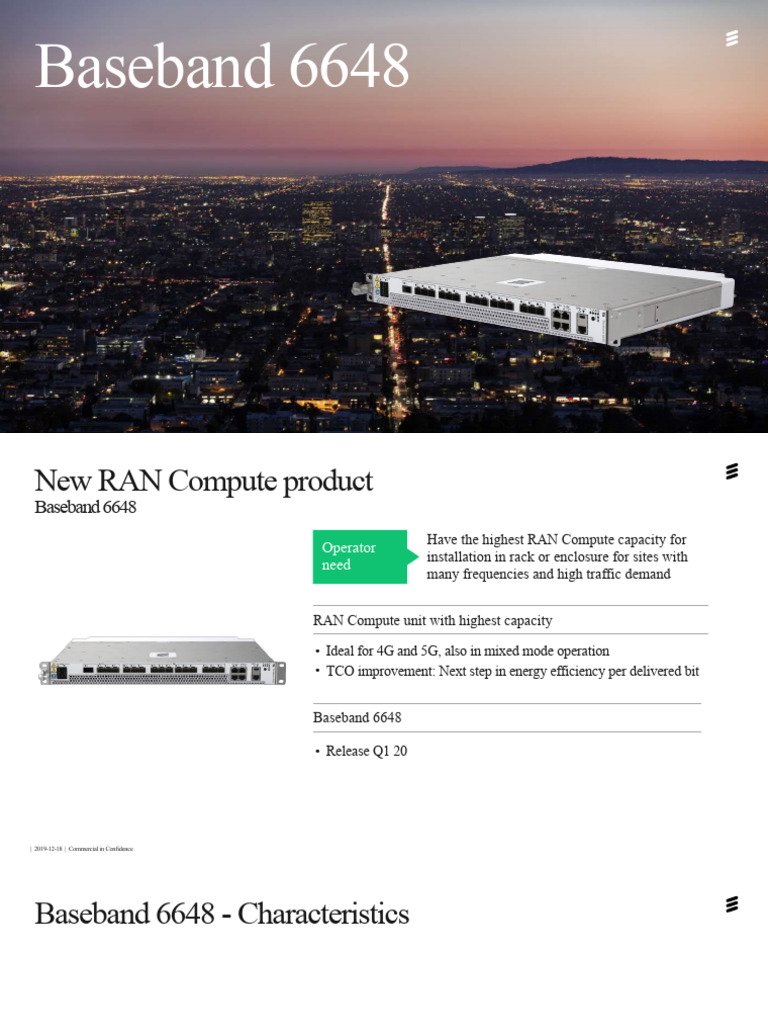 Baseband 6648 Commercial Presentation | PDF | Electrical Engineering | Electronics