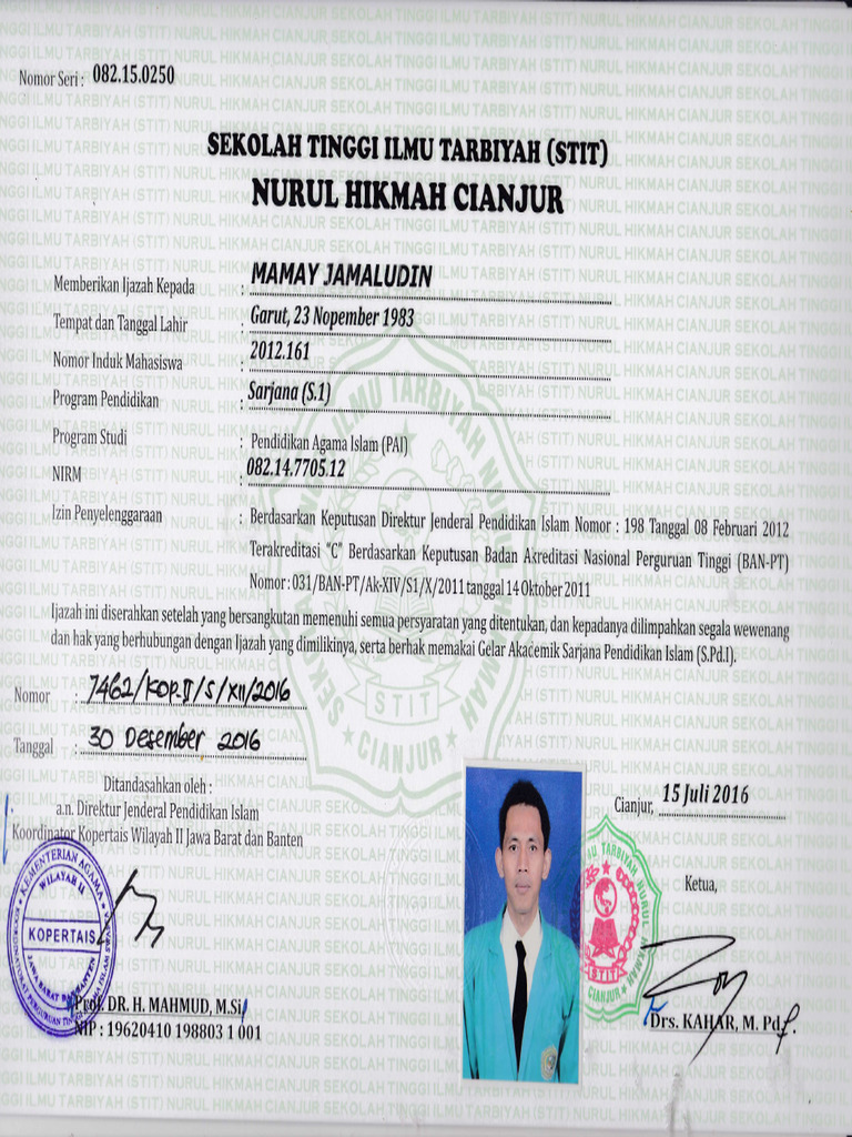 Ijazah S1 | PDF