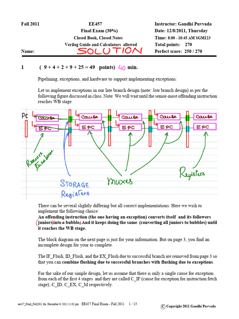 WEEK12 Exception Sample Question Sol | PDF | Computer Hardware ...