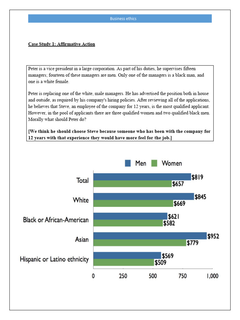 Case Study | PDF | Cost Of Living | Affirmative Action