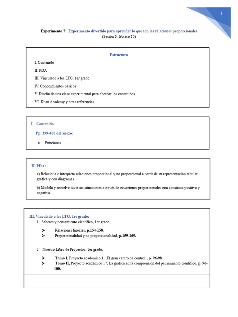 Experimento 7. Experimento Divertido para Aprender Lo Que Son Las Relaciones Proporcionales ...