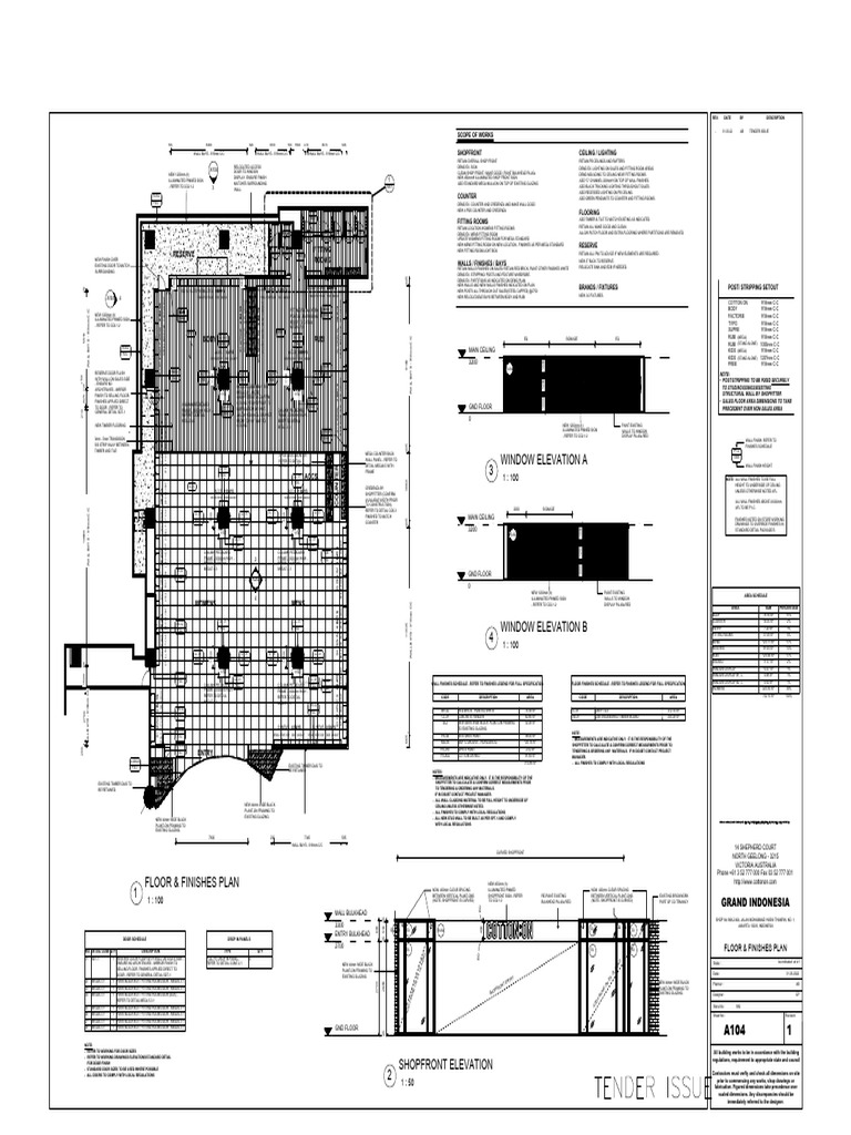 CO - GRAND INDONESIA - TENDER ISSUE - AB - 220331-Sheet - A104 - FLOOR & FINISHES PLAN - CMI ...
