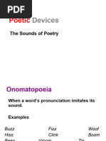 10 Sound Devices in Poetry With Examples | PDF