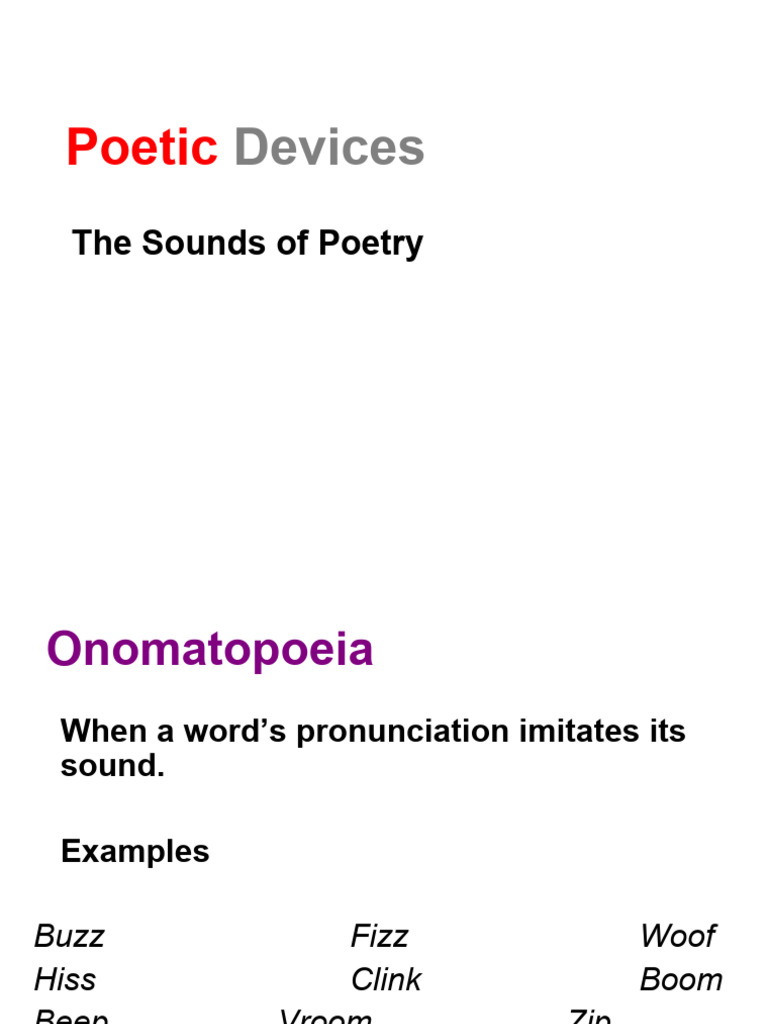 Song, Poetic Devices | PDF | Poetry | Rhyme
