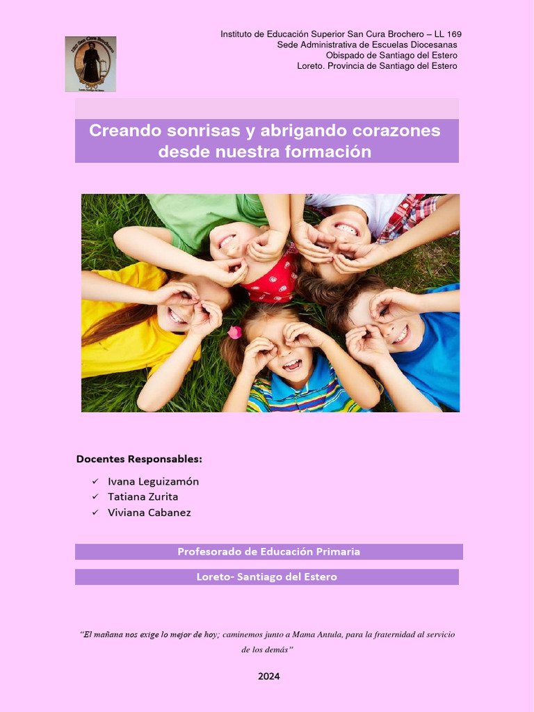 PROYECTO INTERDISCIPLINAR 2024 | PDF | Maestros | Enseñando