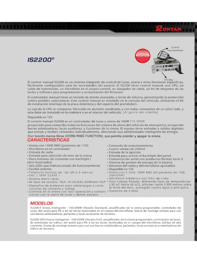 Flayer Is2200 Rontan | PDF