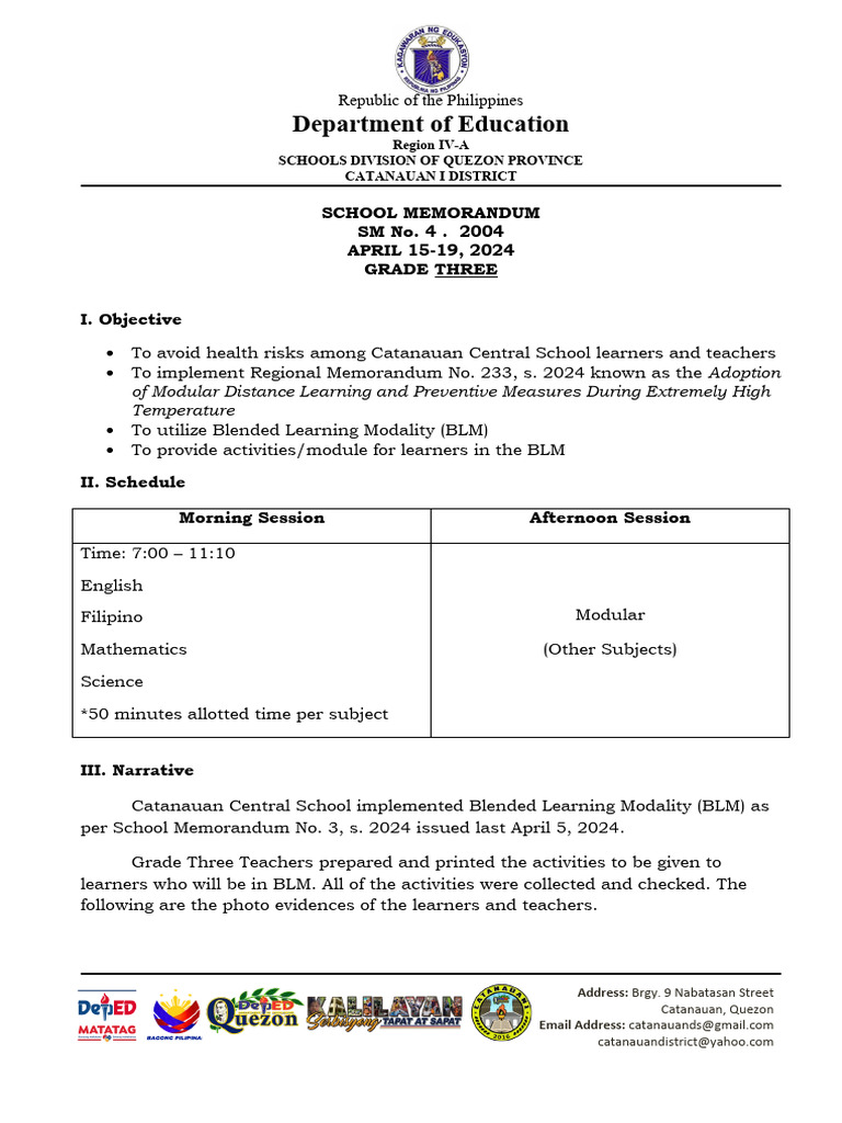 Blended Learning Modality Narrative Format | PDF | Cognition | Behavior Modification