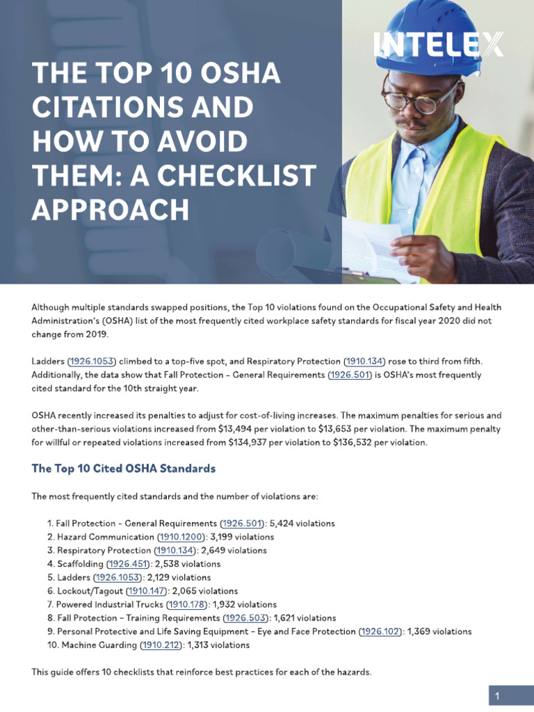 10 Osha Citations | PDF