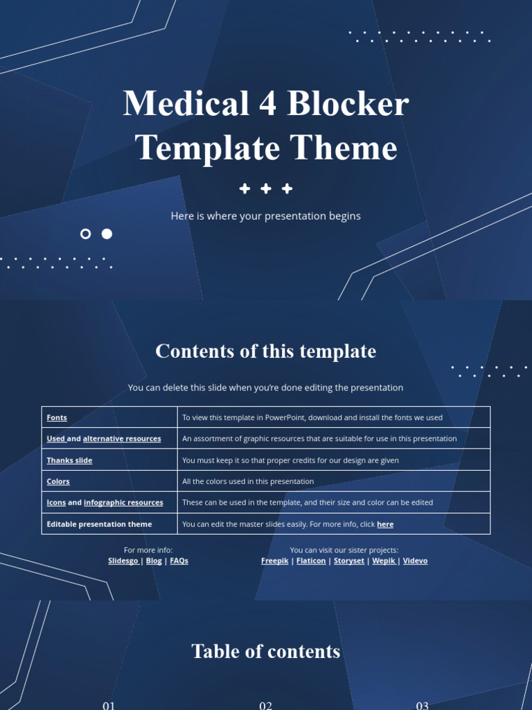 Medical 4 Blocker Template Theme | PDF | Planets | Mercury (Planet)
