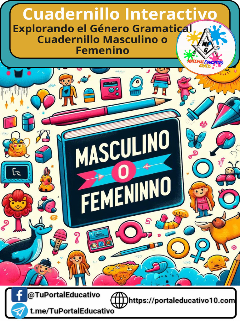 Explorando El Género Gramatical Cuadernillo Masculino o Femenino ...