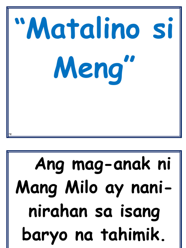 Matalino Si Meng | PDF