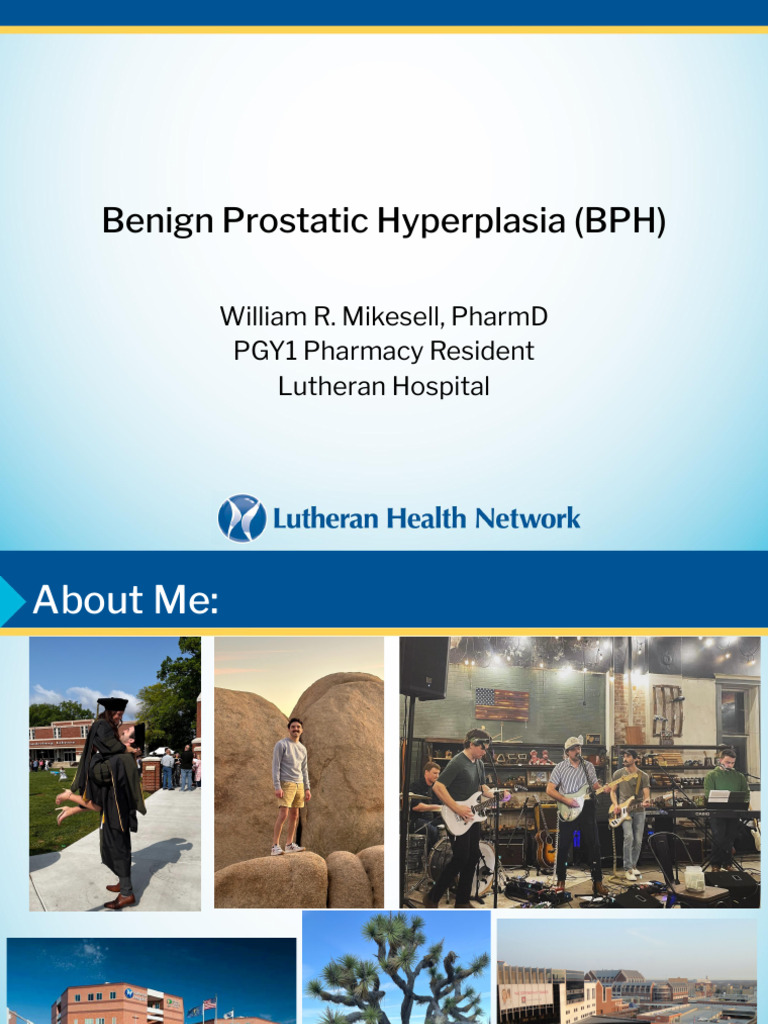 BPH Lecture | PDF | Prostate Specific Antigen | Medicine