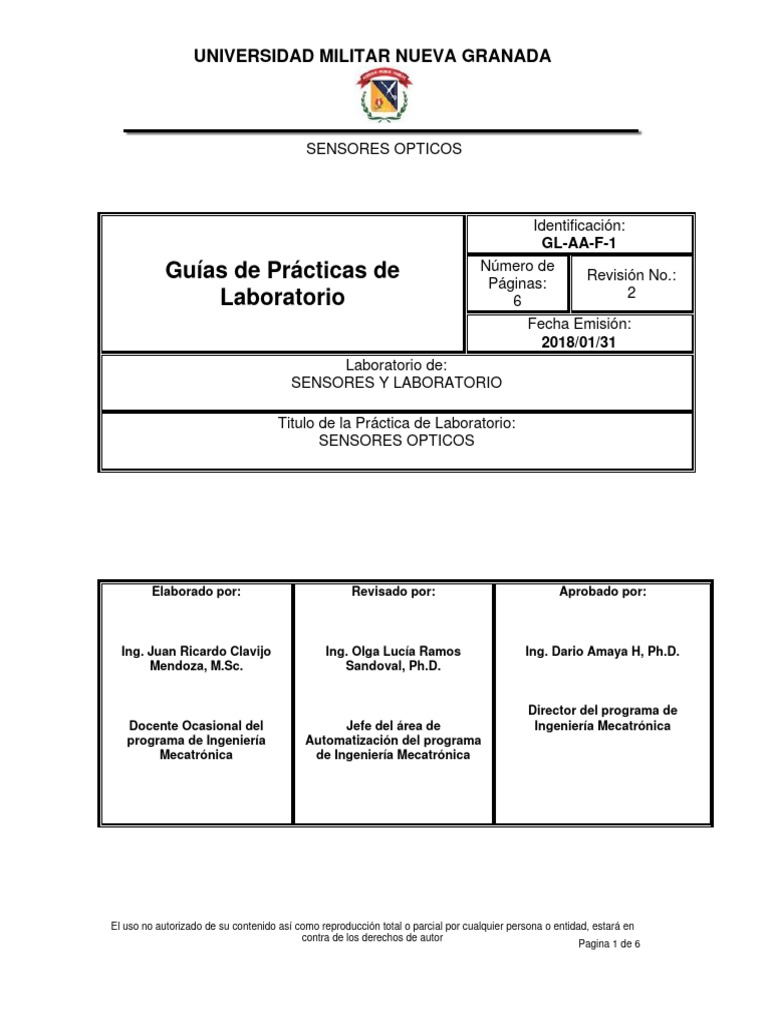 Guía de Sensores Ópticos | PDF | Electrónica | Sensor