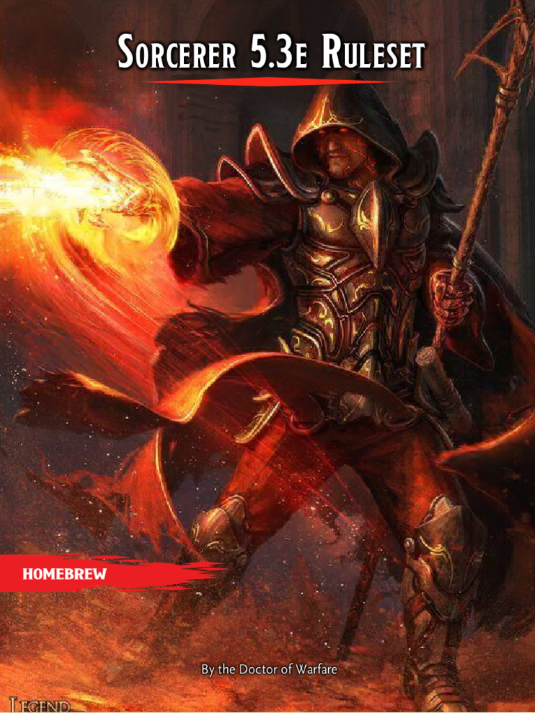 Sorcerer 5.3e Ruleset _ GM Binder | PDF | Fantasy Role Playing Games ...