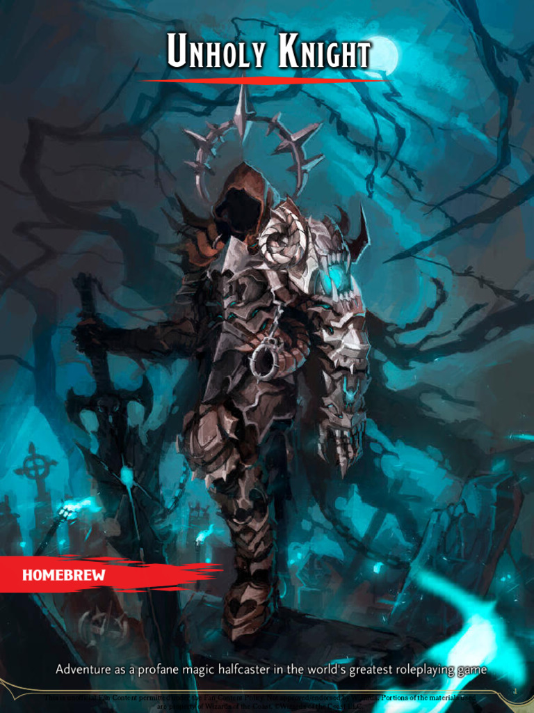 Unholy Knight Class Overview | PDF