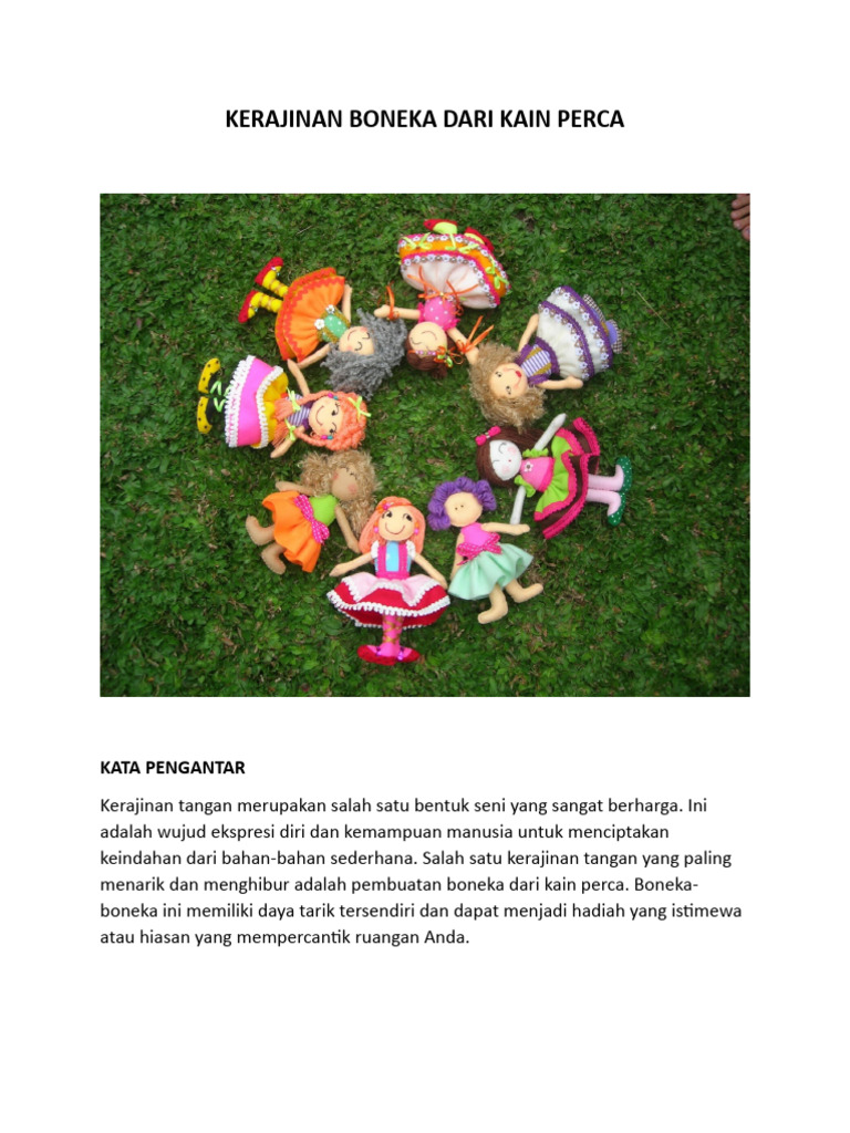 Kerajinan Boneka Kain Perca Sederhana | PDF