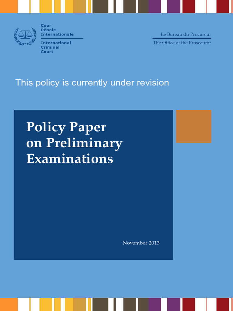 OTP-Policy Paper Preliminary Examinations 2013-ENG | PDF ...