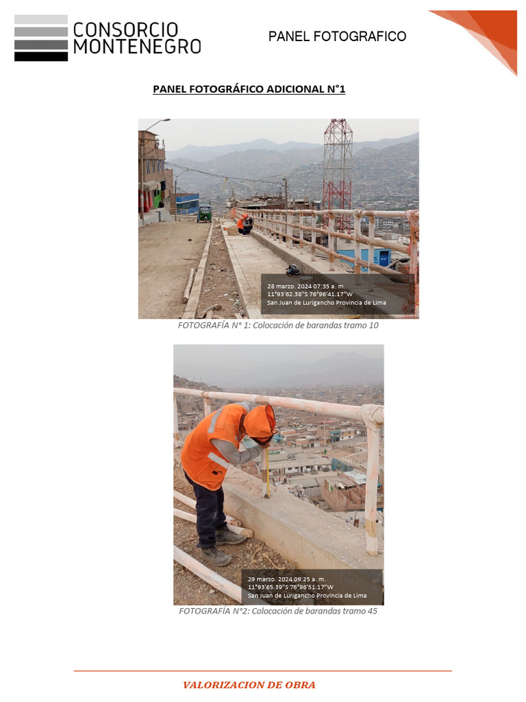 Panel Fotografico - Adicional 1 Valo 2 | PDF