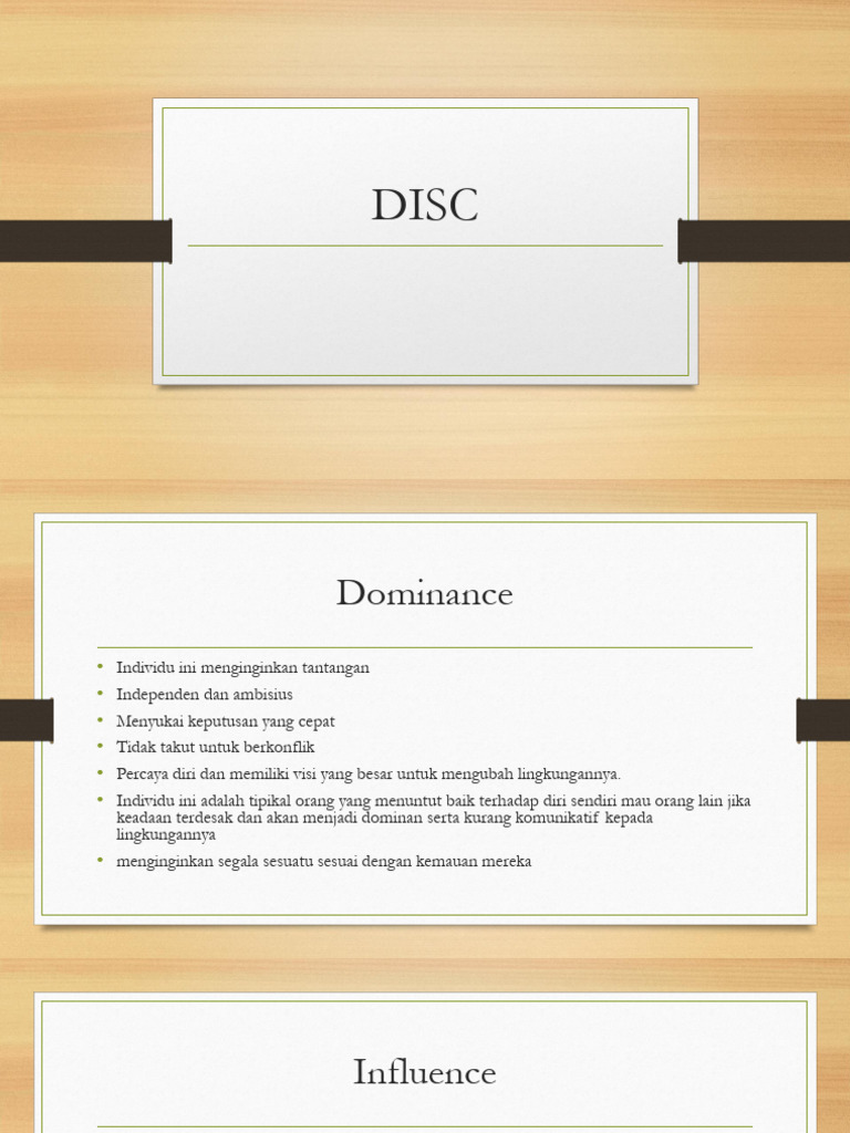 6 - Tes DISC | PDF | Karier & Perkembangan