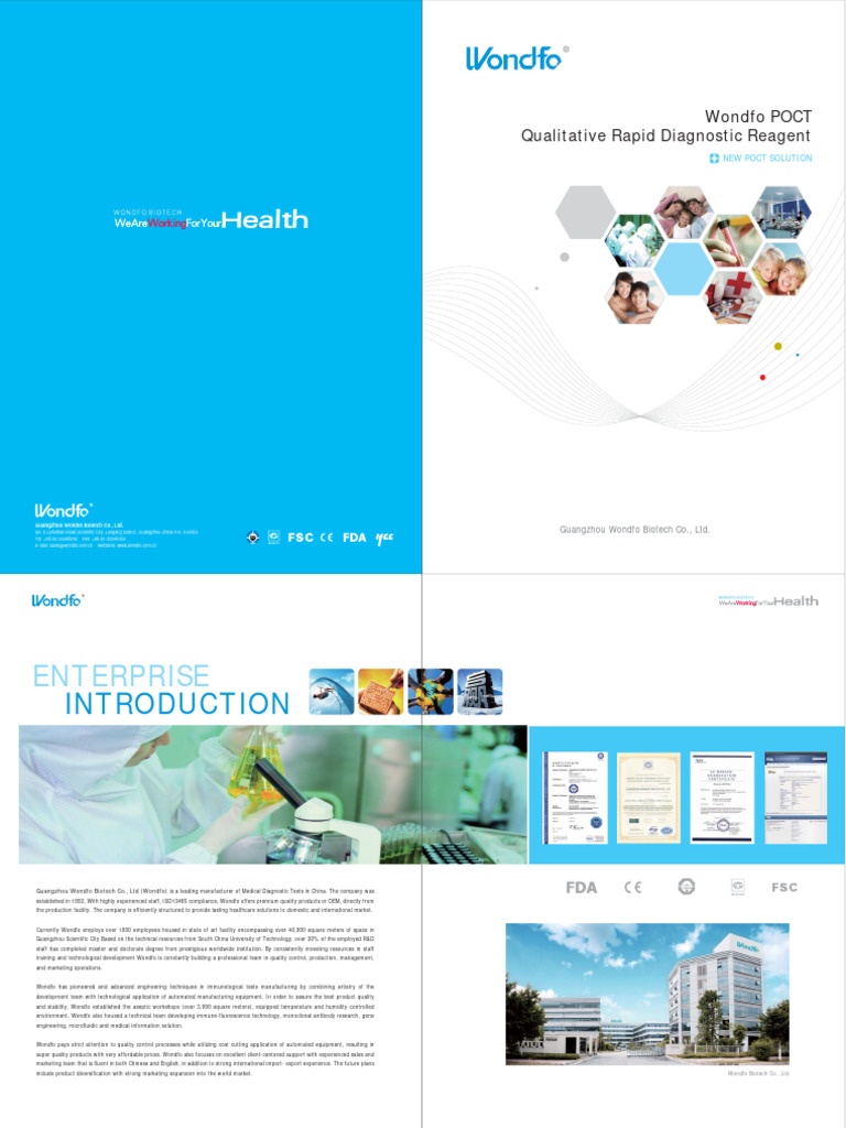Wondfo Brochure | PDF | Sexually Transmitted Infection | Hepatitis B