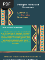 Lesson 7 - Functions of Executive Branch | PDF | Law
