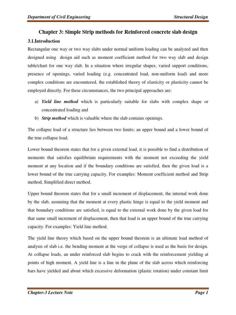 Chapter-3 Lecture note | PDF | Bending | Beam (Structure)