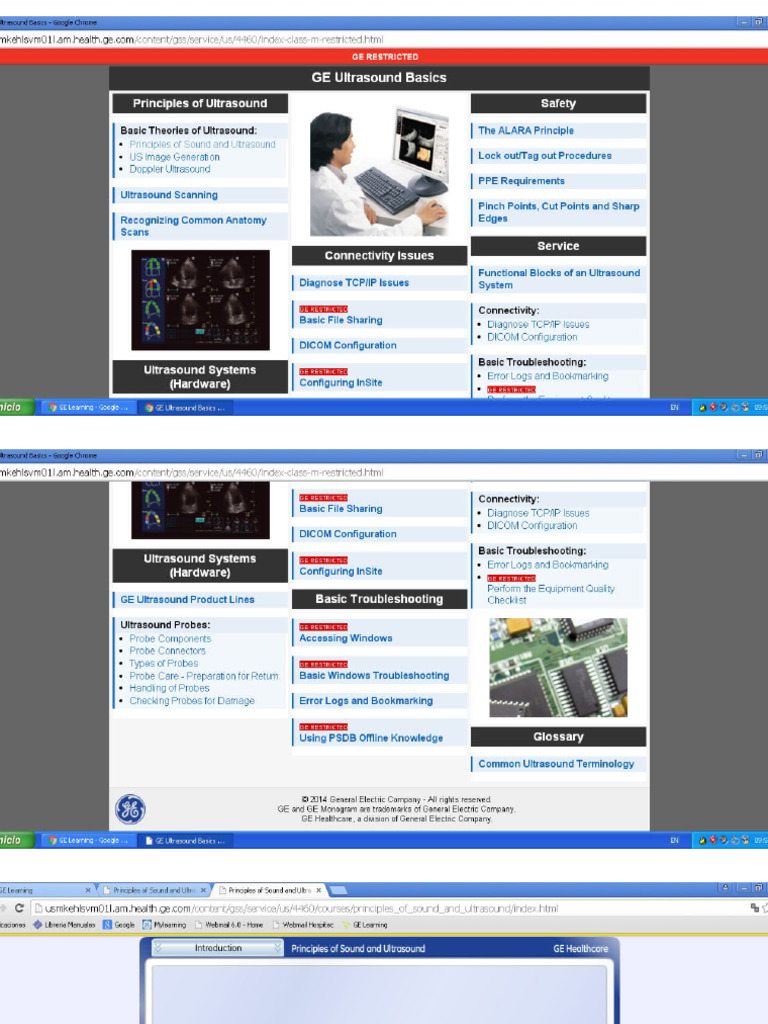 Ultrasonido Basico Ge | PDF