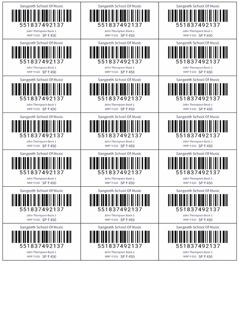 JT Book 1 BArcode | PDF