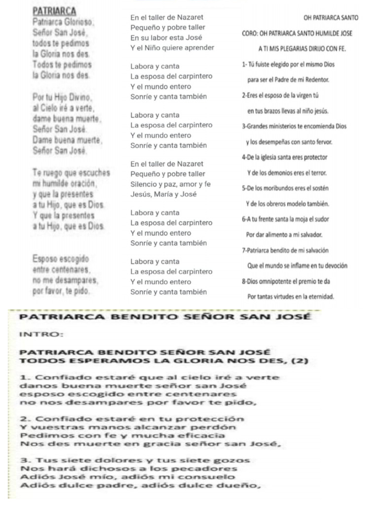 Canto San José | PDF