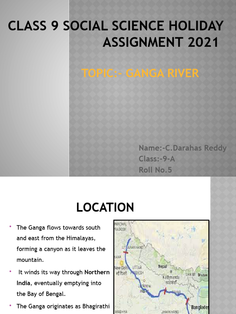 Ganga River Overview for Class 9 | PDF | Physical Geography | Agriculture
