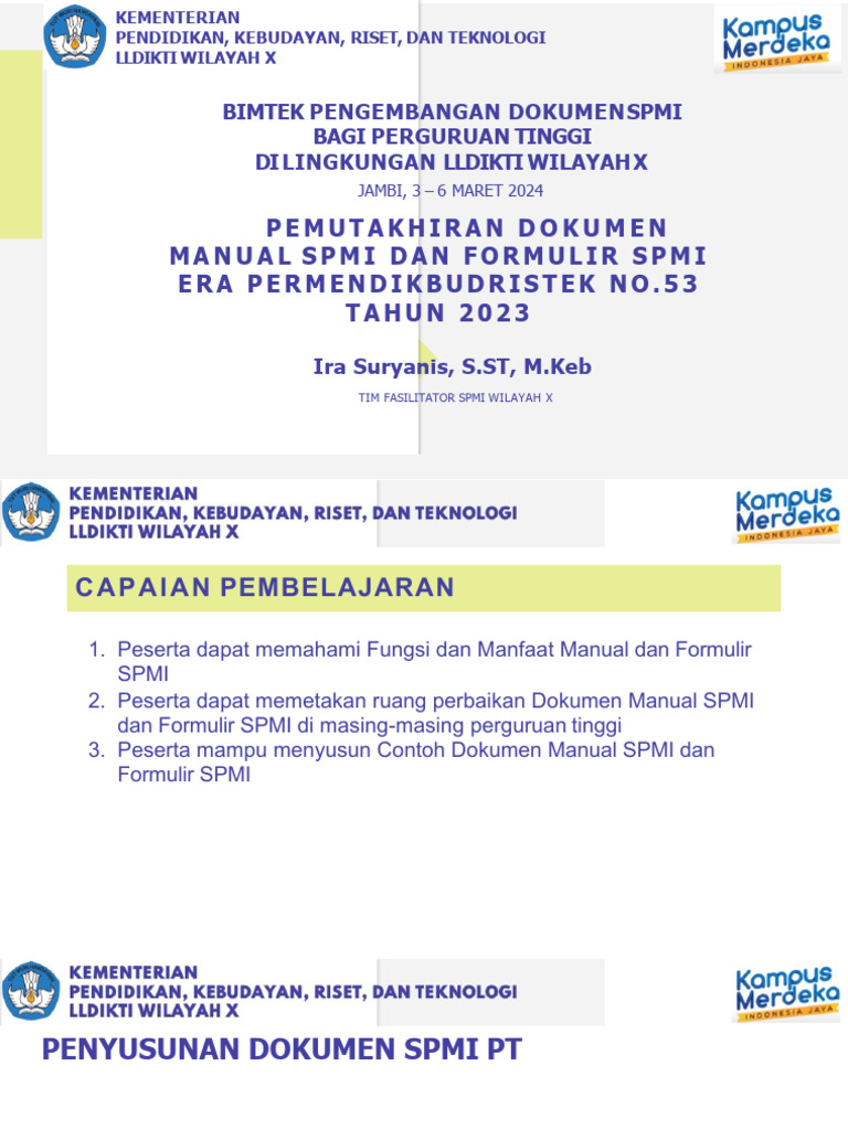 Ira Suryanis - Penyusunan Manual Dan Formulir Spmi | PDF | Karier & Perkembangan | Bisnis