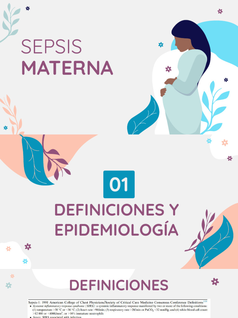 Sepsis Materna: Definición y Epidemiología | PDF | Septicemia | Neumonía