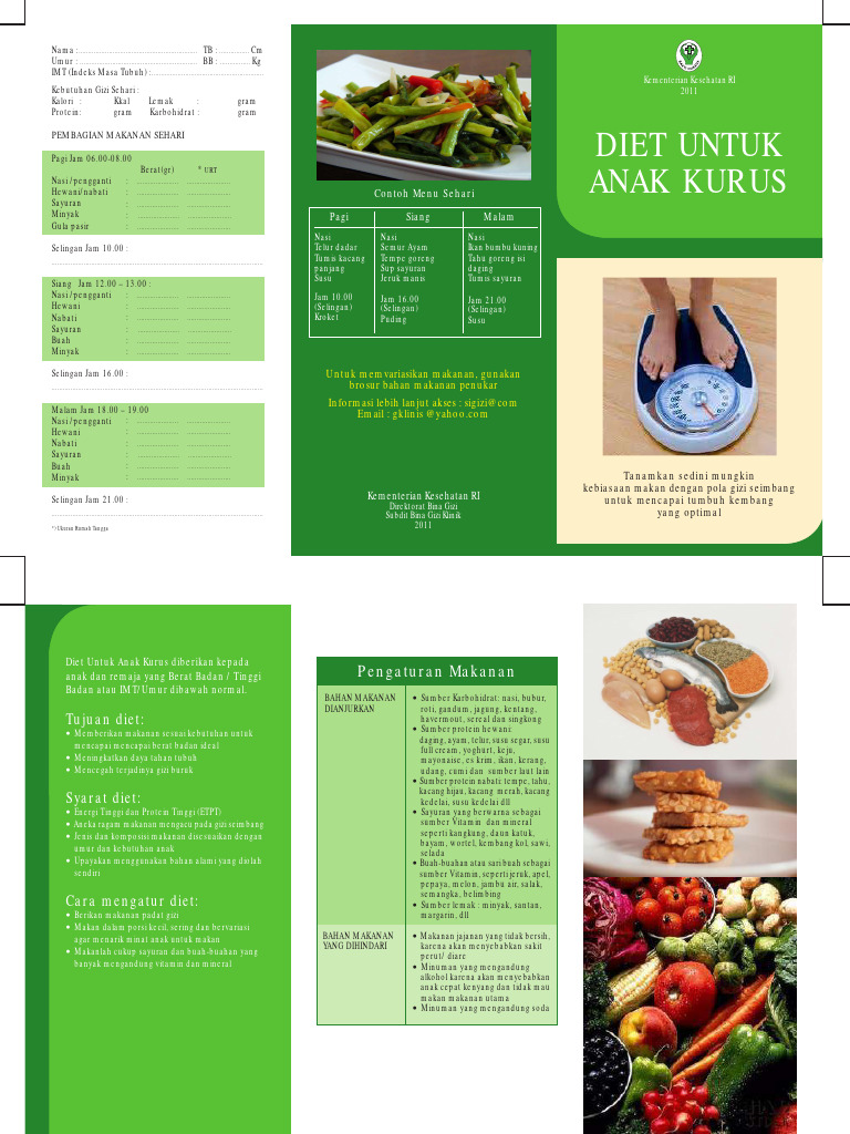 Diet Seimbang untuk Anak Kurus Tinggi | PDF