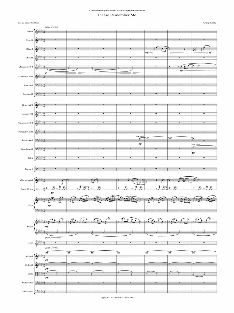 Please Remember Me Full Score | PDF