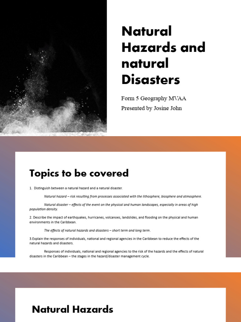 Natural Hazard Pdf Natural Disasters Hazards