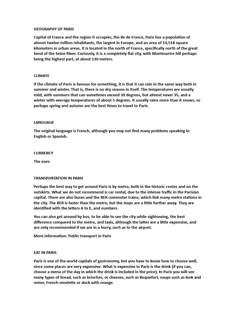 Geography of Paris | Download Free PDF | Paris | Rapid Transit