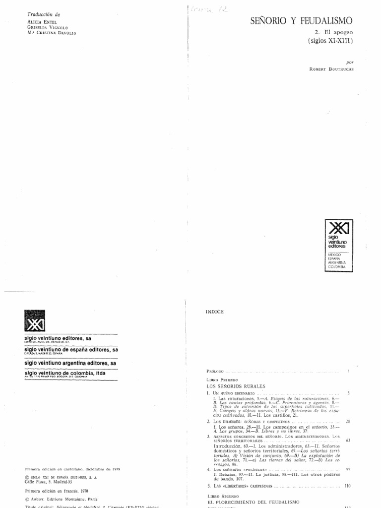 Tema.11_Boutruche_120-169 | PDF | Feudalismo | Servidumbre