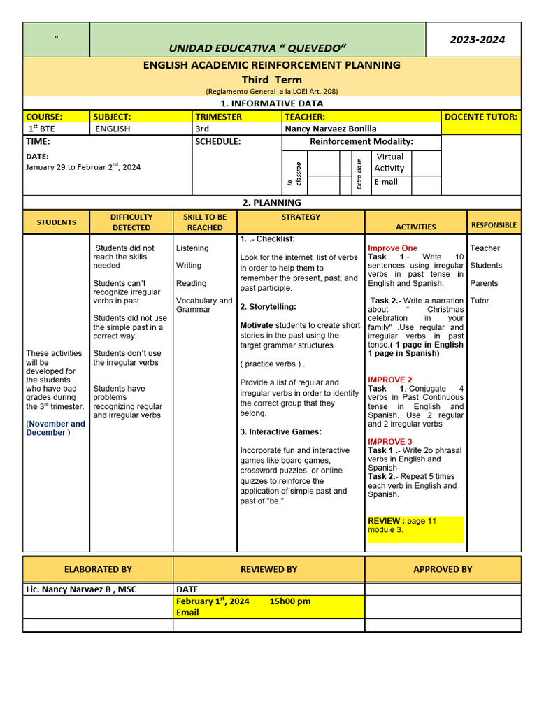 English R,PLAN | PDF | Verb | English Language