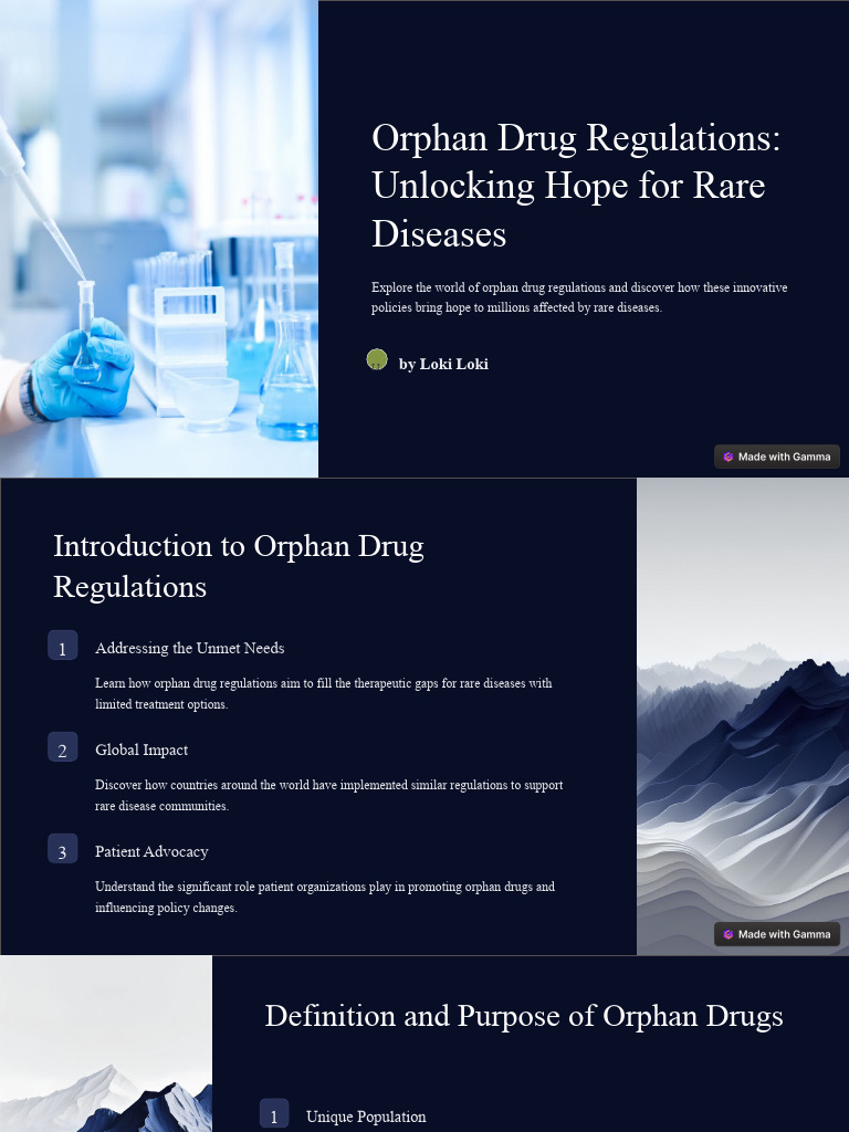 Orphan Drug Regulations Unlocking Hope For Rare Diseases | PDF ...