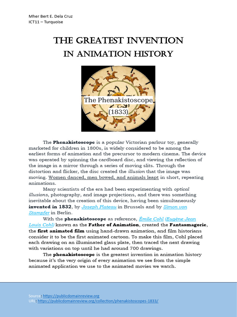 Greatest Invention in Animation History | PDF