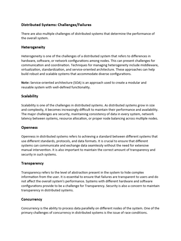 Distributed Systems | PDF | Distributed Computing | Scalability Distributed Systems | PDF | Distributed Computing | Scalability