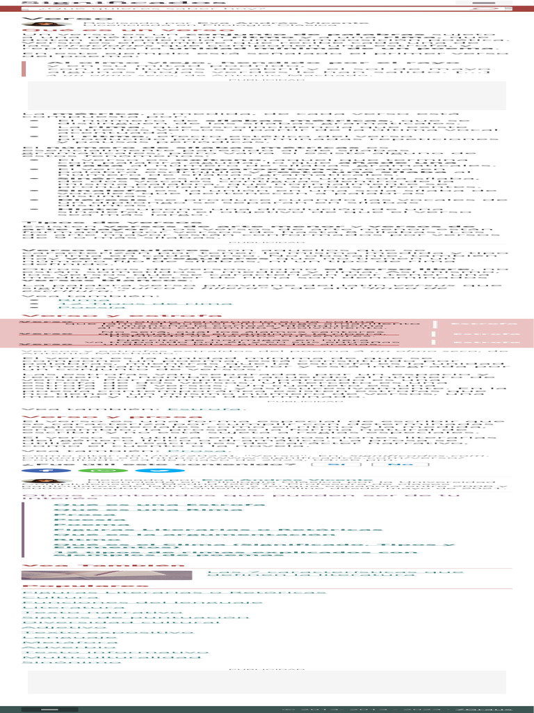 Qué Es Un Verso (Concepto, Definición y Tipos) - Significados | PDF ...