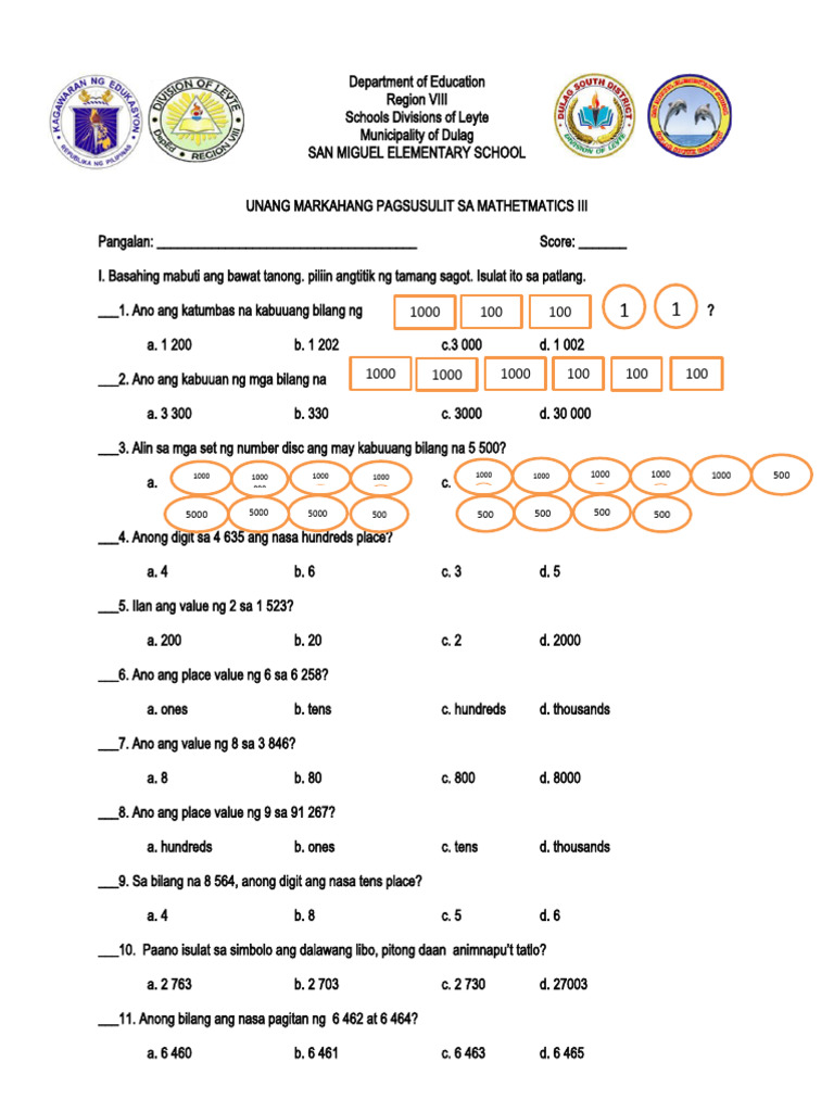 PT - Math 3 - Q1 V3 | PDF