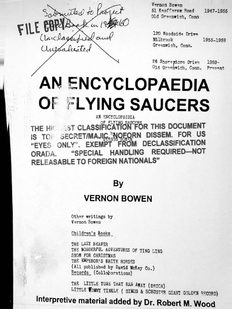 An Encyclopedia of Flying Saucers Bowen Wood | PDF