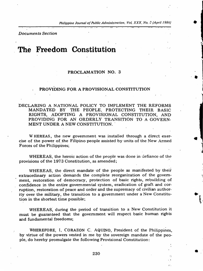 11 - The Freedom Constitution | PDF | Social Science | Law