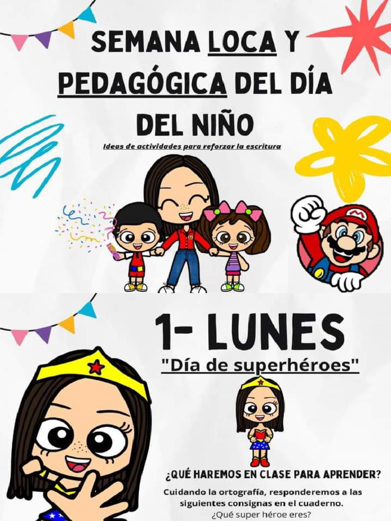 Semana Loca y Pedagogica Del Día Del Niño | PDF