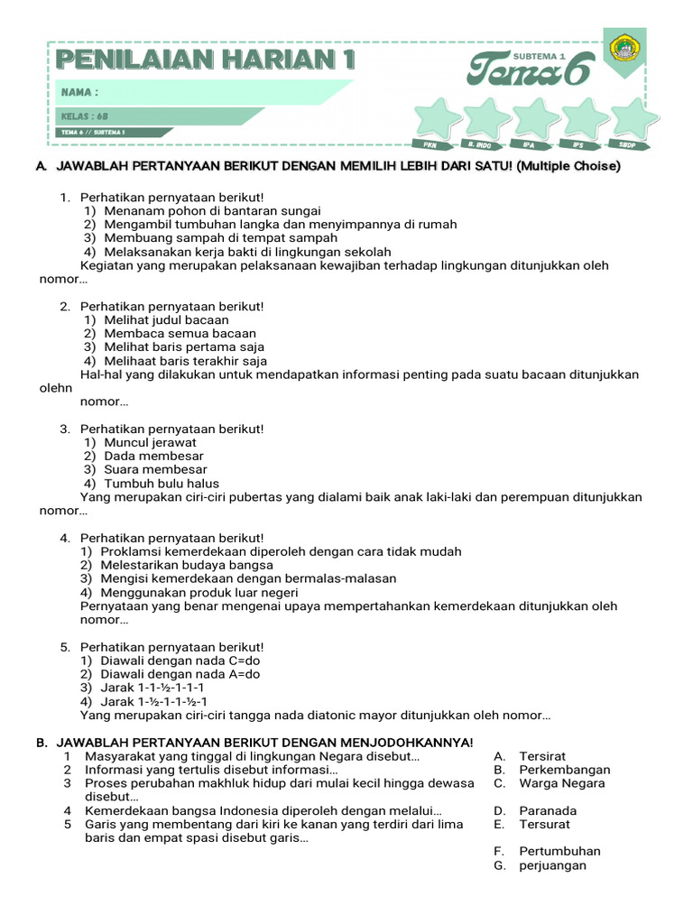 PH Tema 6 Subtema 1 | PDF
