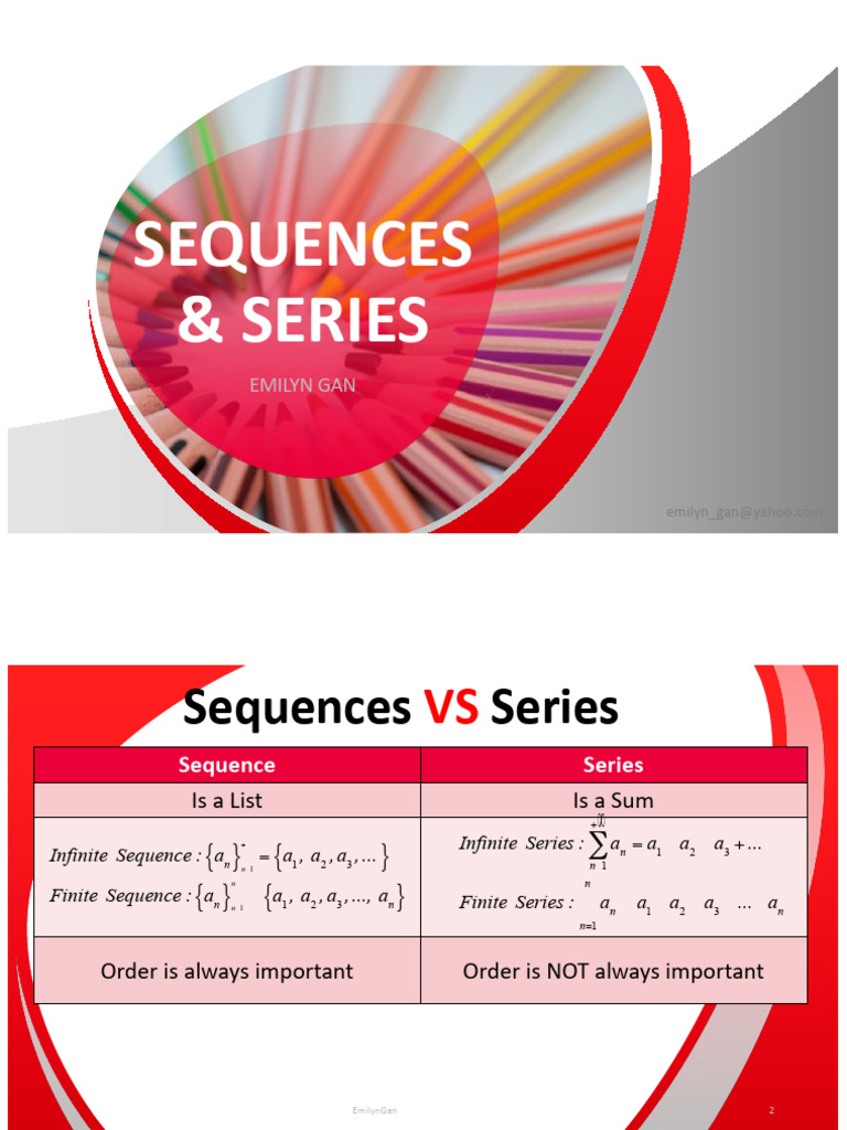 S1C2 Sequences&Series PDF | PDF | Sequence | Arithmetic