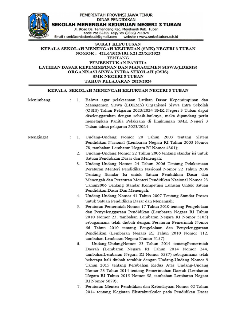 SK LDKS 2023-2024 | PDF